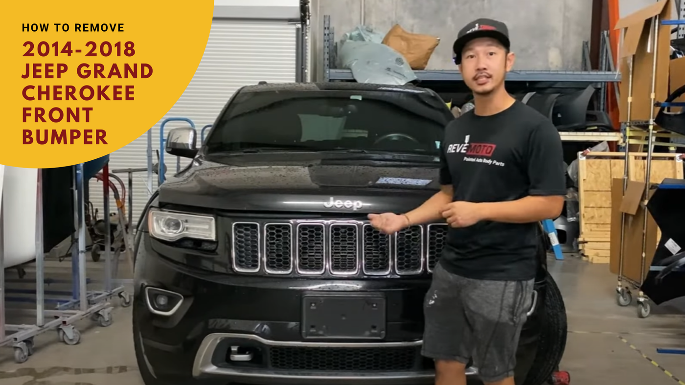 How To Remove a 2014-2018 Jeep Grand Cherokee Front Bumper - ReveMoto