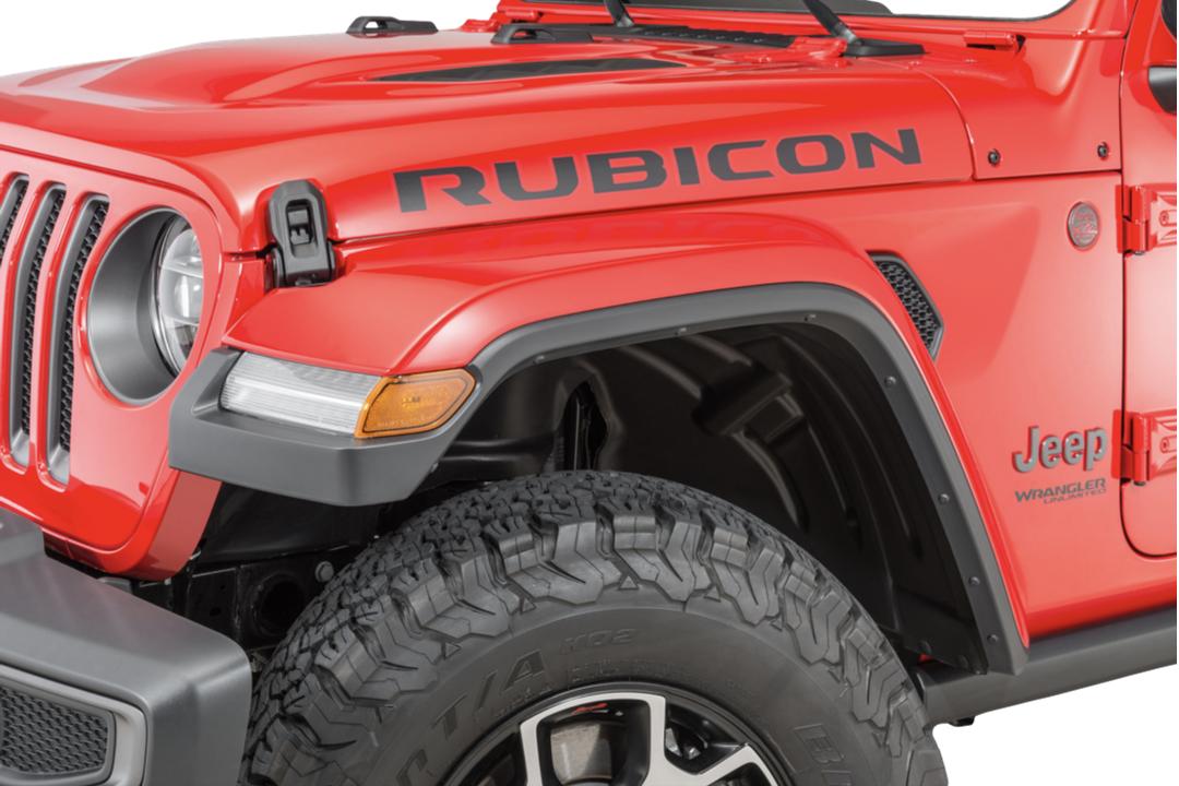 2018-2025 Jeep Wrangler Fender Flare Painted (Set of 4 | High-Rise for ...