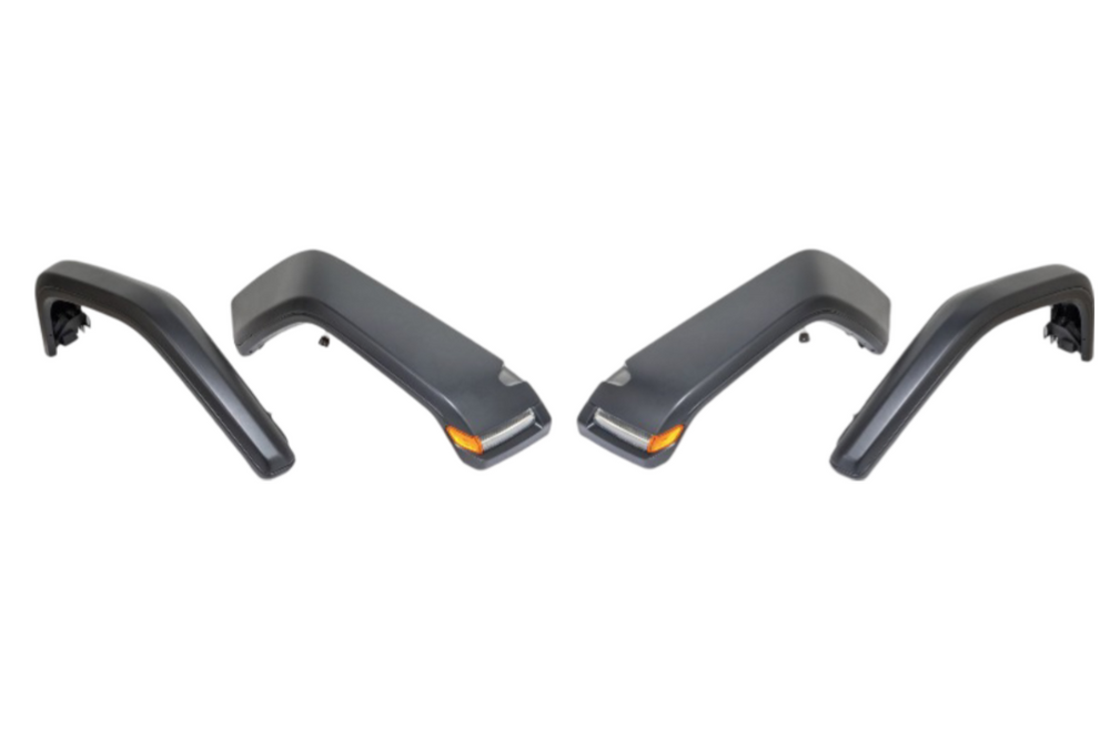 2018-2025 Jeep Wrangler Fender Flare Painted (Set of 4 | High-Rise for ...